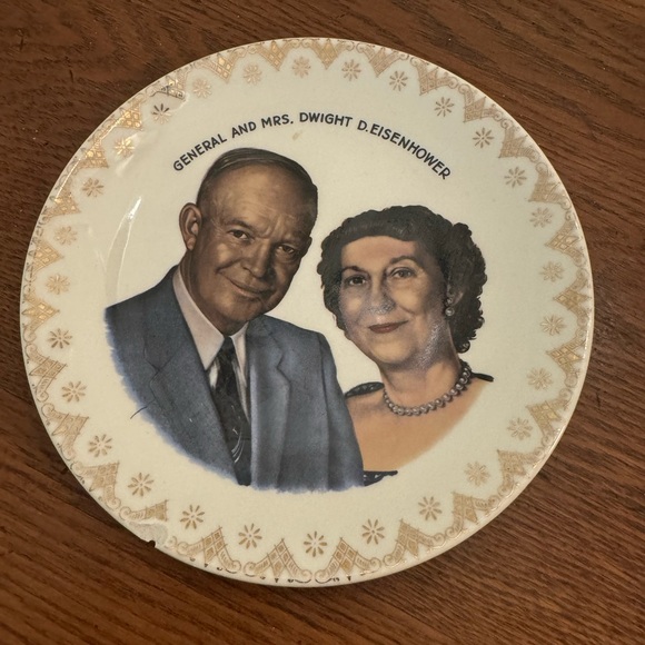 Kitchen | Decorative Plate President Eisenhower Mary Eisenhower | Poshmark